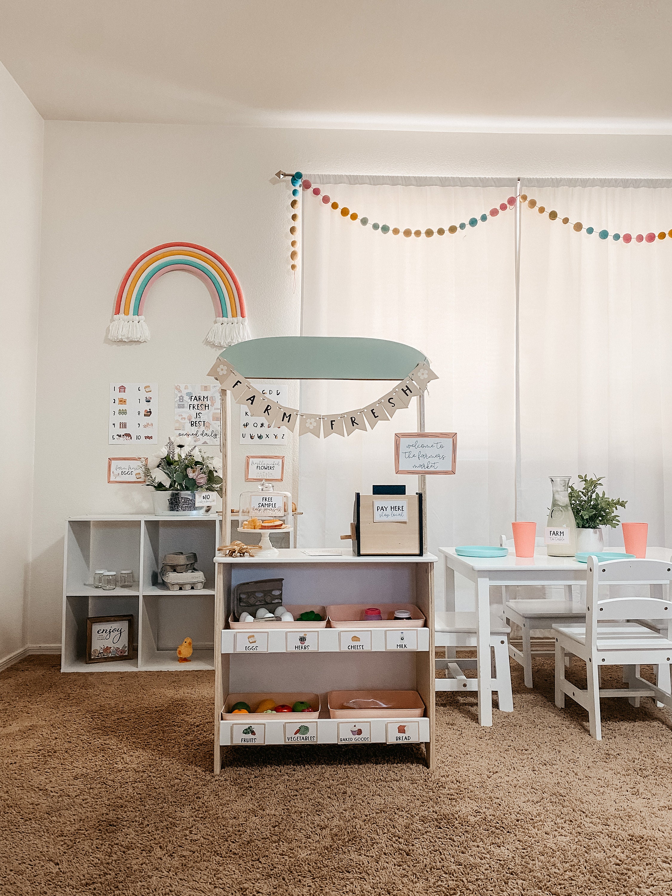 Farmers Market Pretend Play Printable, Farmer's Market Set, Farmers ...