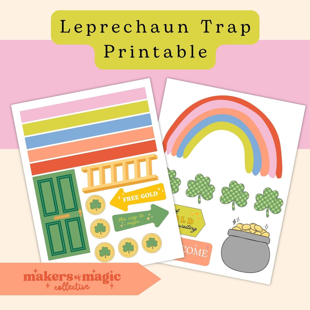 Leprechaun Trap Printable, St. Patrick's Day Printable Activity - Etsy