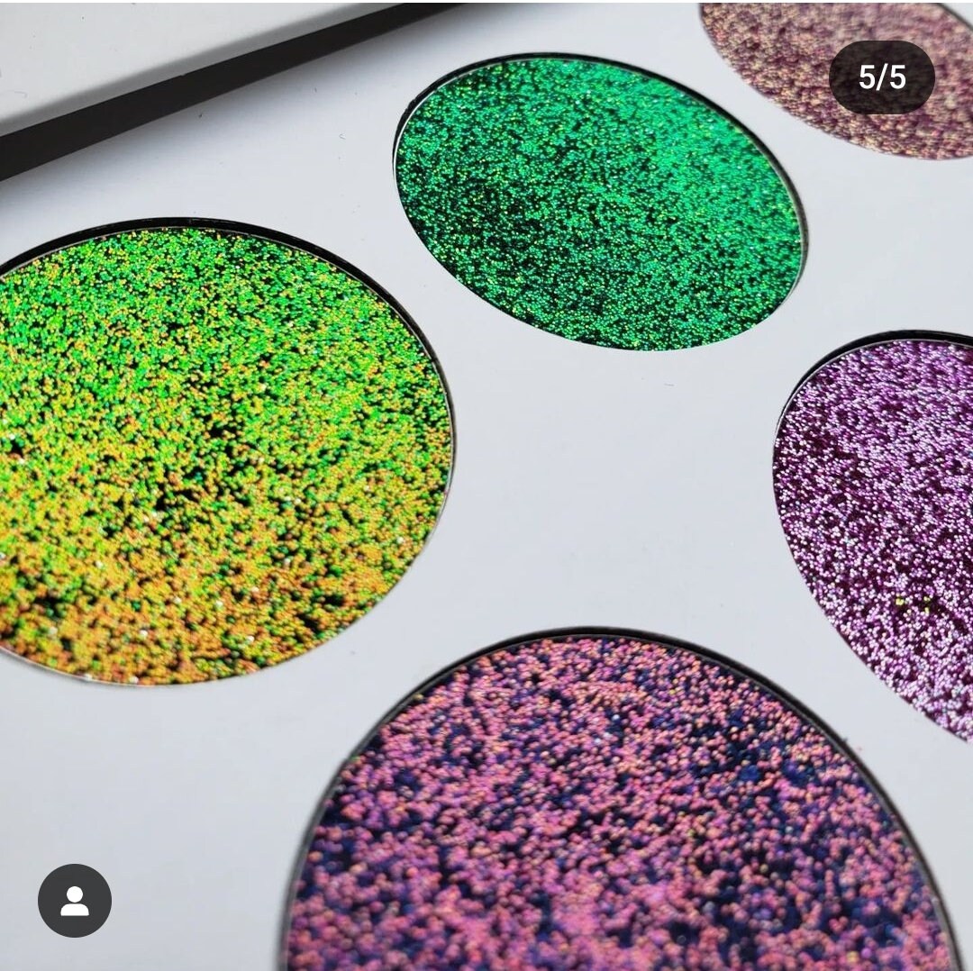 Duochrome Glitter Shade Shift Palette Self Adhesive Chrome Glitter Palette - Etsy