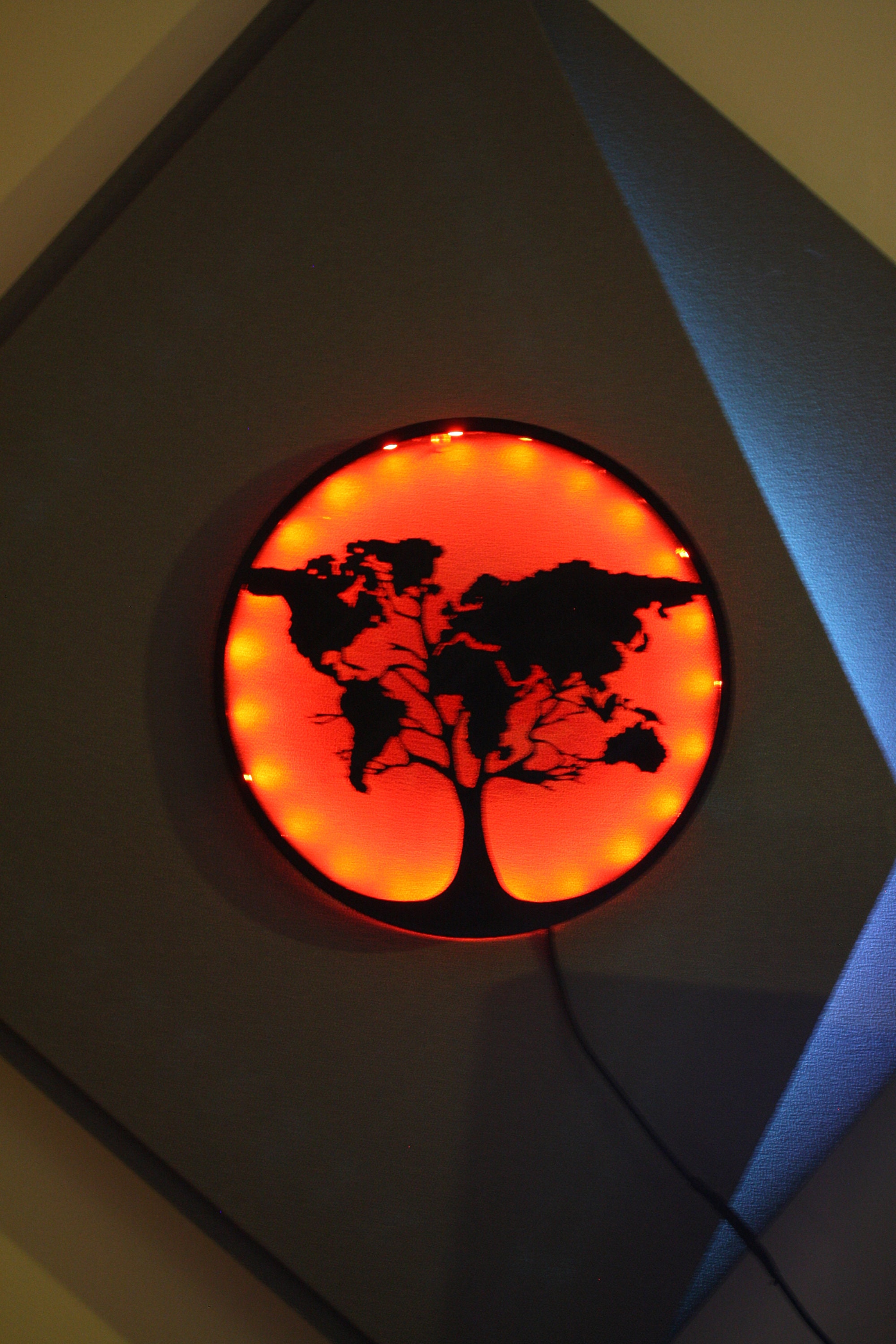 World Map Tree - Etsy