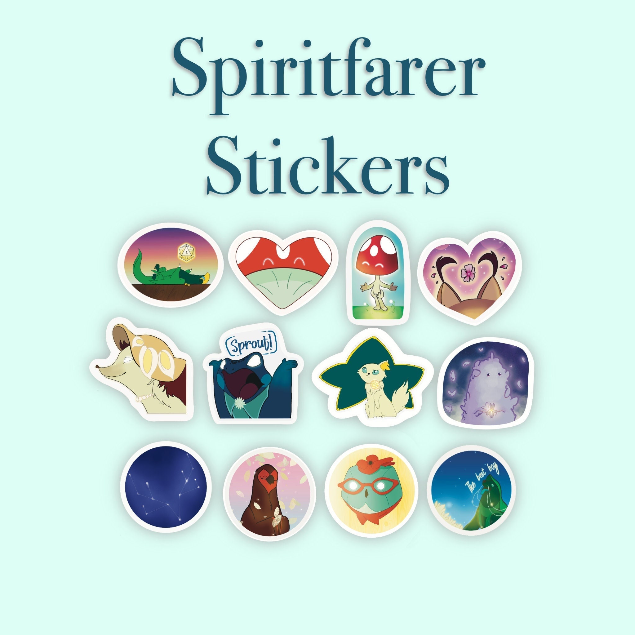 Spiritfarer Stickers 12 Stickers Glossy Die-cut Vinyl Stickers - Etsy