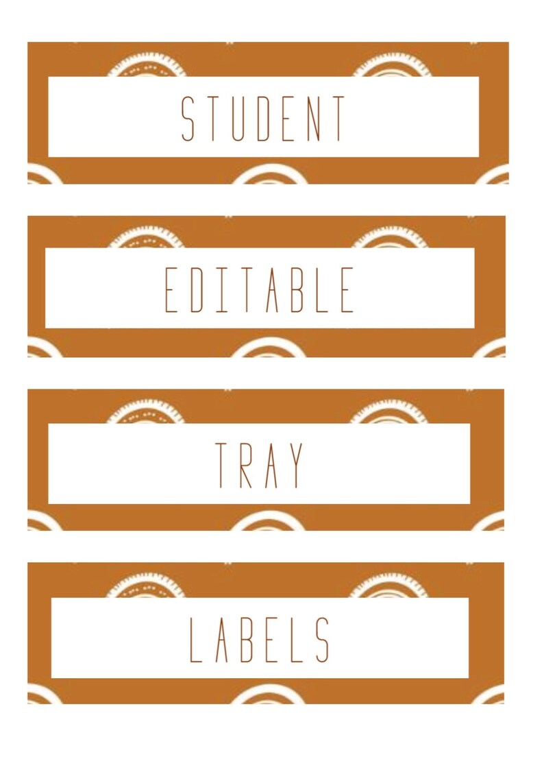 Editable Tray Labels Digital Download primary Resources - Etsy Australia