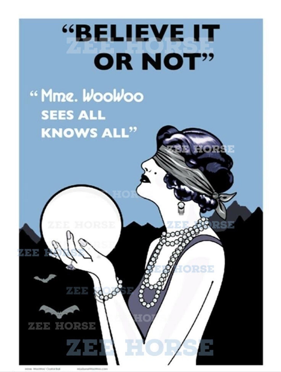 Fortune Teller With Crystal Ball Poster Print Inspired From the ...