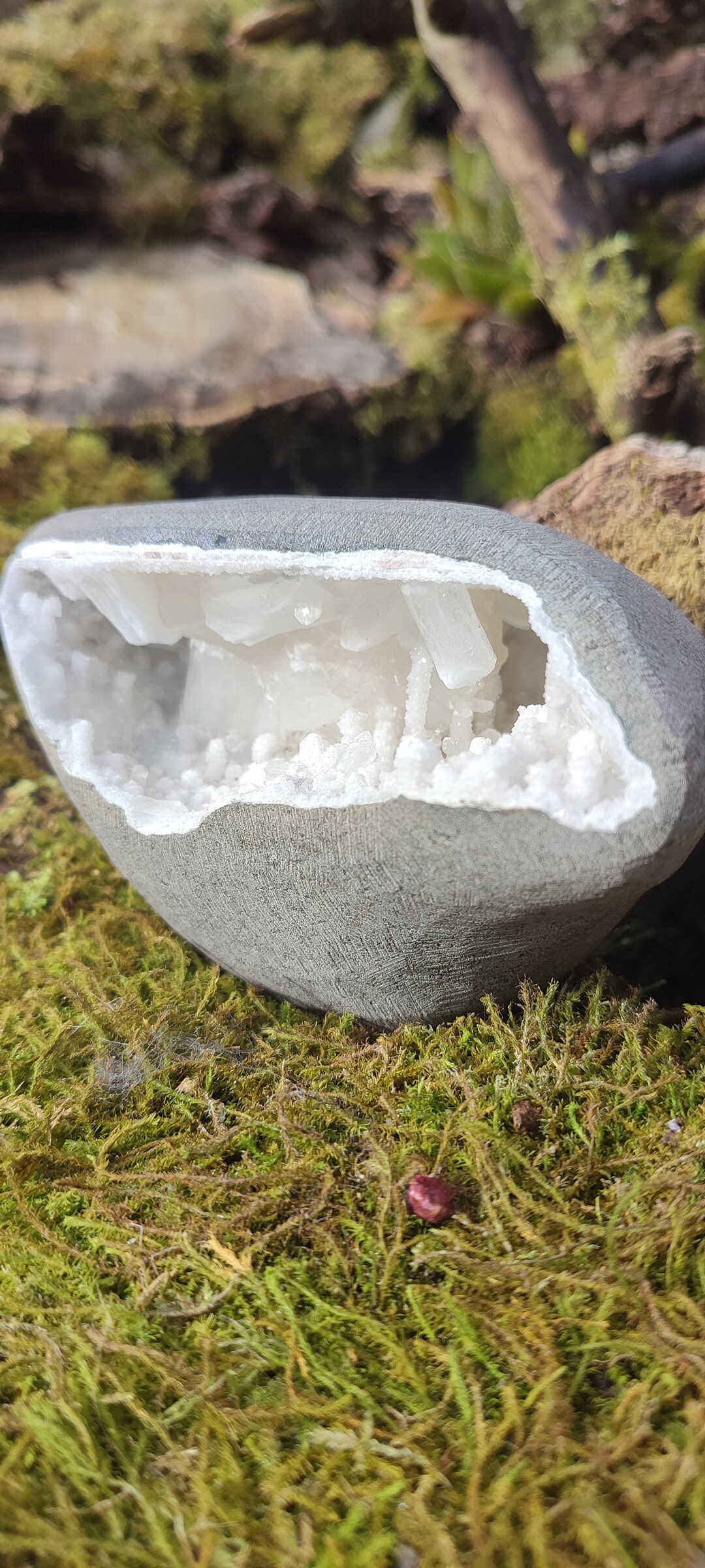 White Quartz Geode AAA Grams,rock Crystal Geodes Crystal Cluster in ...
