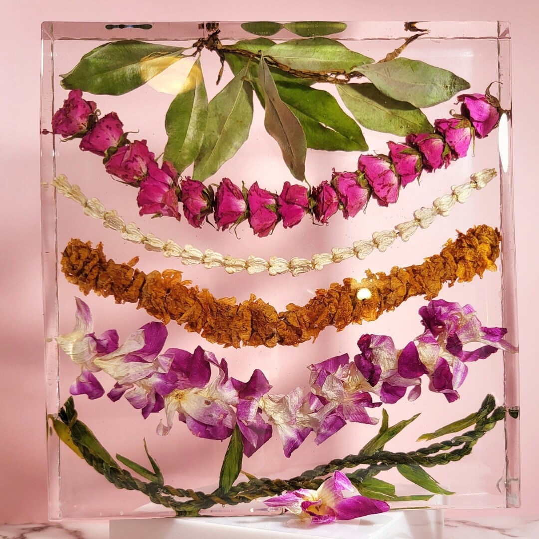 Hawaiian Wedding Lei and Floral Bouquet Preservation Using Your Fresh ...
