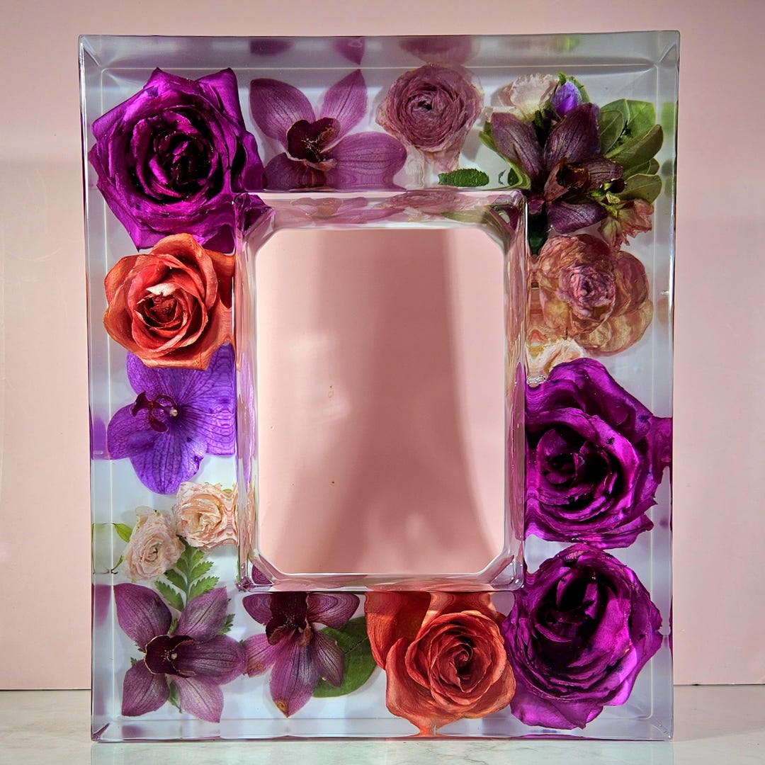 Wedding Bouquet Preservation Deposit: Resin Flower Picture Frame ...