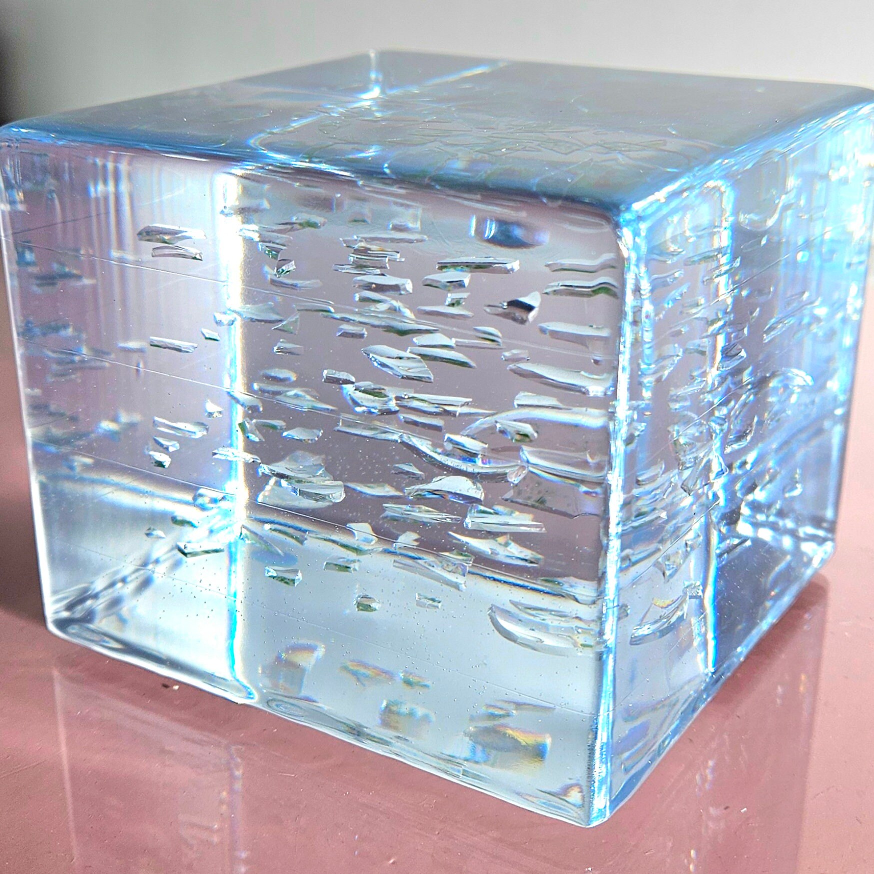 Broke Chuppah Smash Glass Cube Preservation Jewish Wedding Resin Art ...