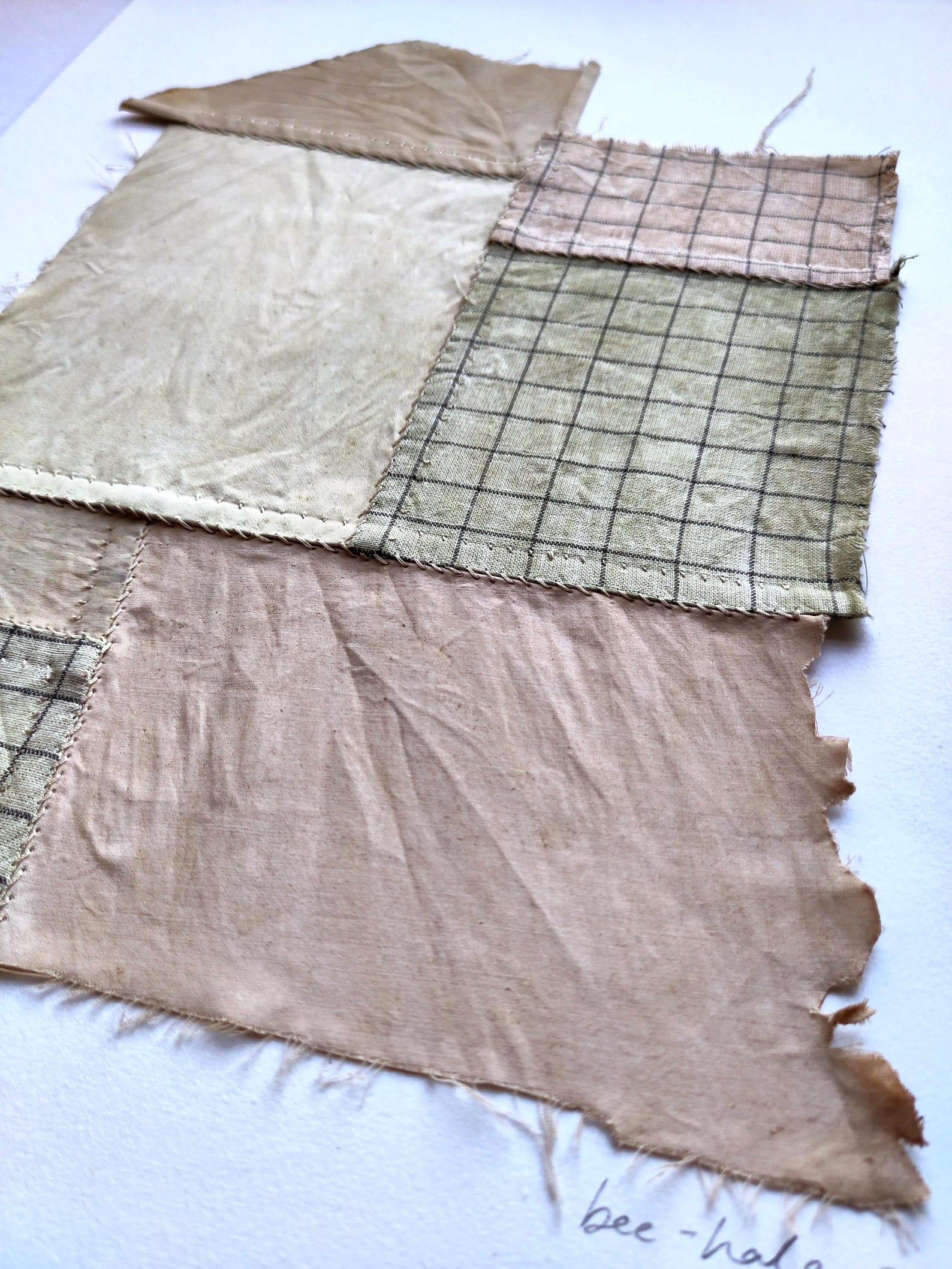 Naturally Dyed Bojagi Patchwork Quilt Handmade Textile Wall Art ...