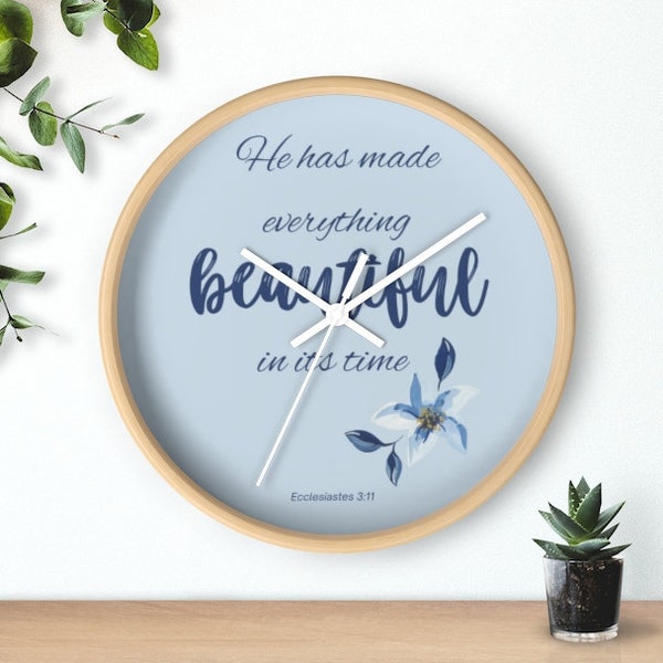 Christian Wall Clock - Etsy