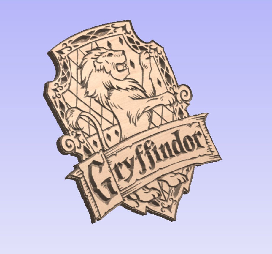 Gryffindor Vcarve File READY TO CUT Harry Potter File Only - Etsy