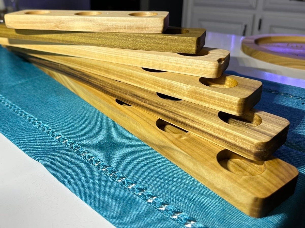 Shot Flights, Shot Trays 3-9 Holes Hand Made From Solid Hardwood - Etsy