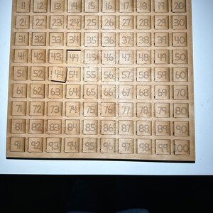 100's Chart Interactive Learning Board/puzzle - Etsy
