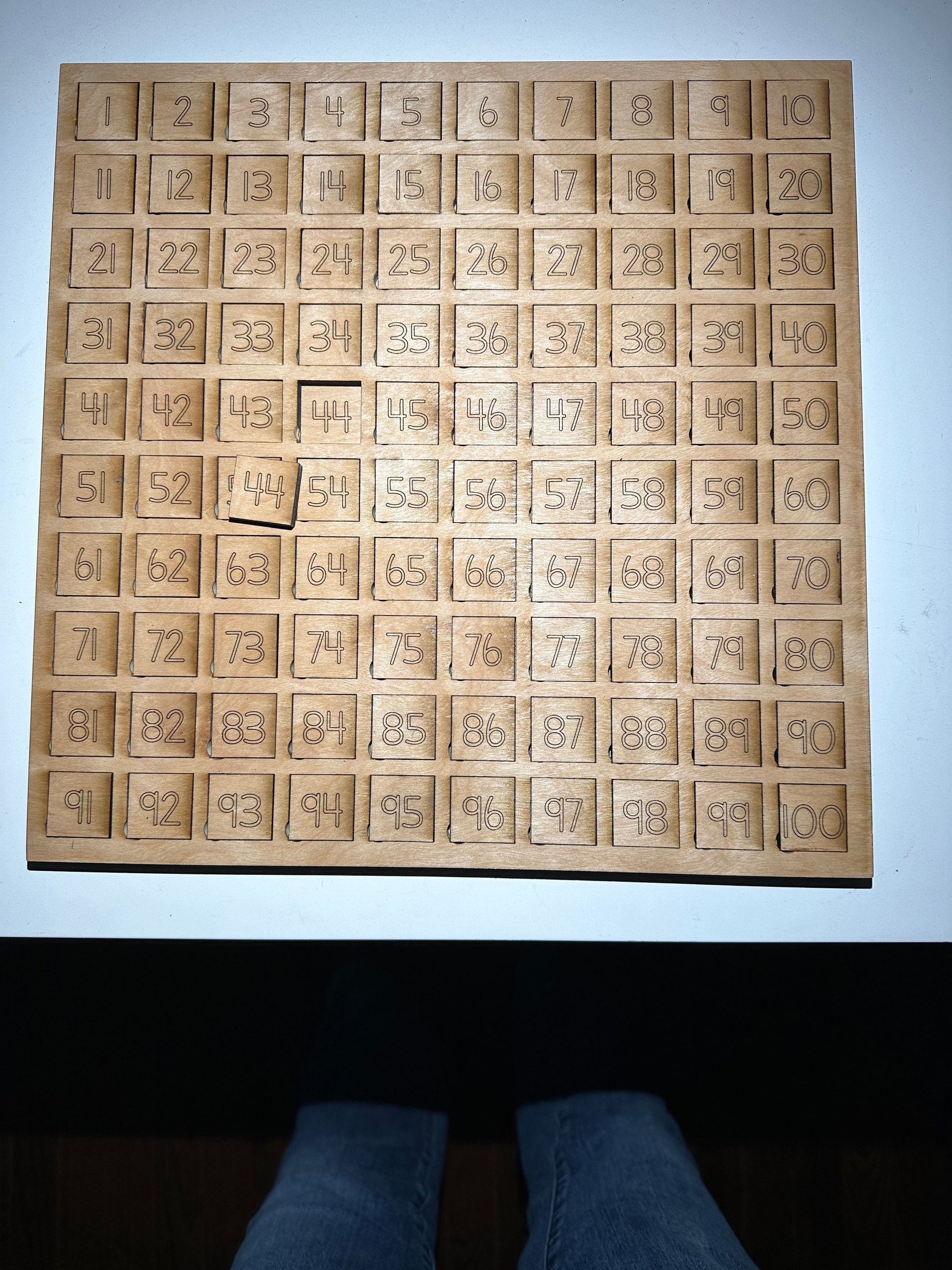 100's Chart Interactive Learning Board/puzzle - Etsy