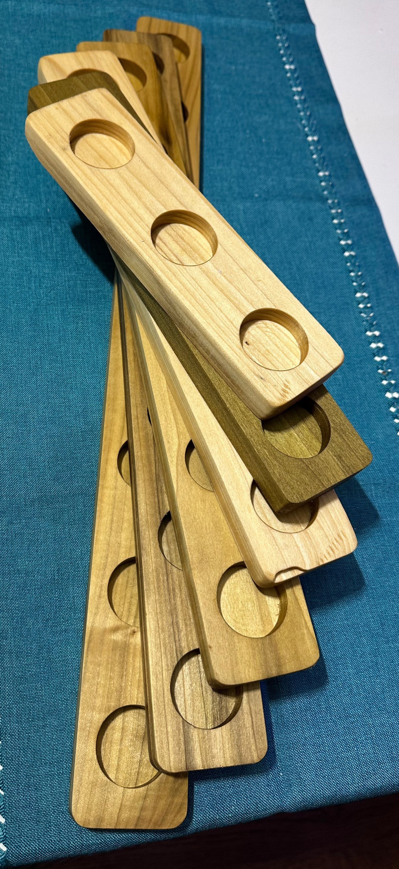Shot Flights, Shot Trays 3-9 Holes Hand Made From Solid Hardwood - Etsy