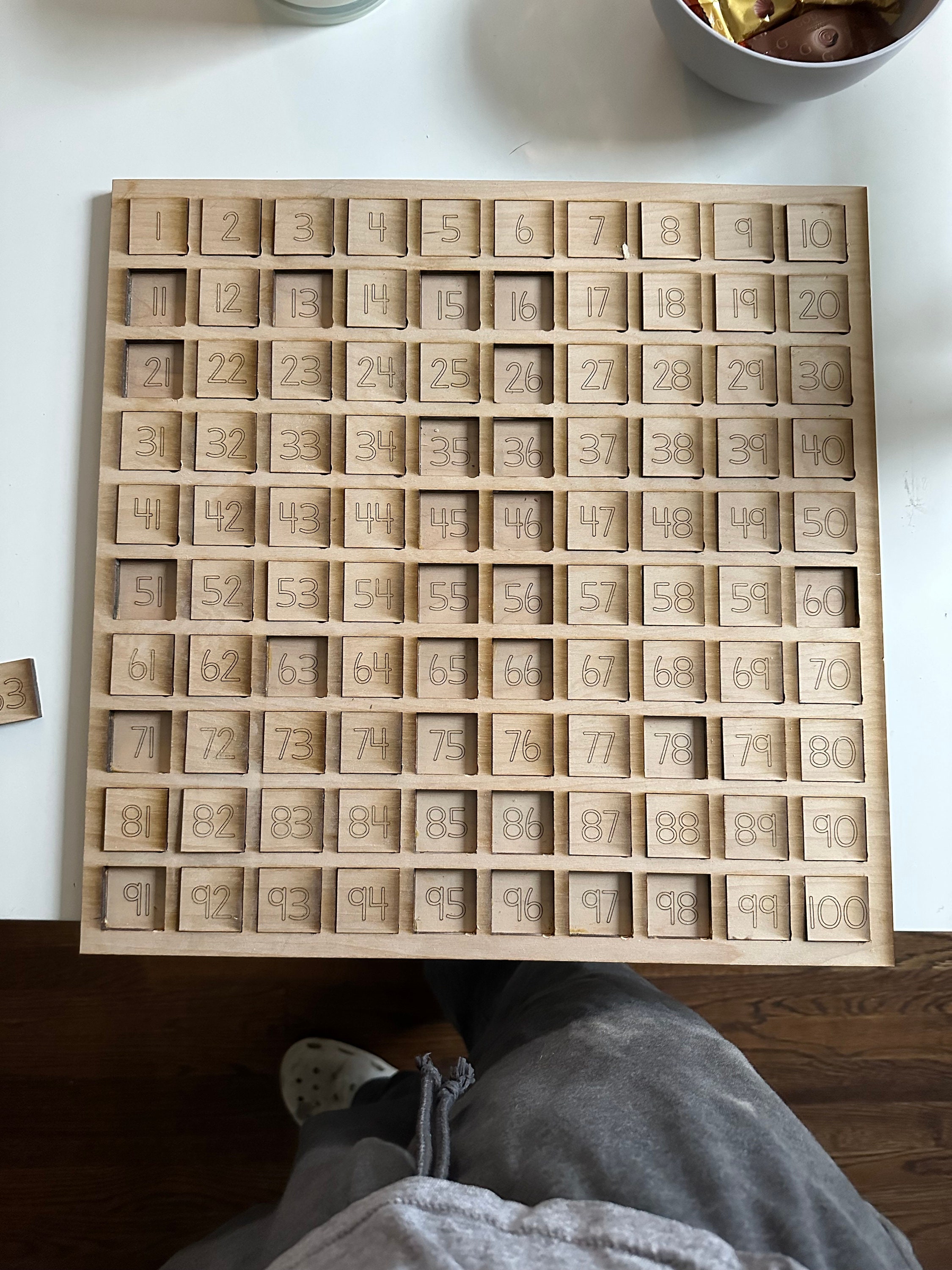 100's Chart Interactive Learning Board/puzzle - Etsy