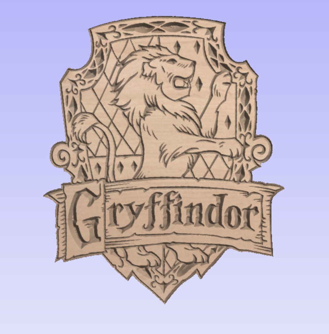 Gryffindor Vcarve File READY TO CUT Harry Potter File Only - Etsy