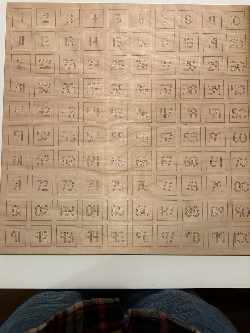 100's Chart Interactive Learning Board/puzzle - Etsy