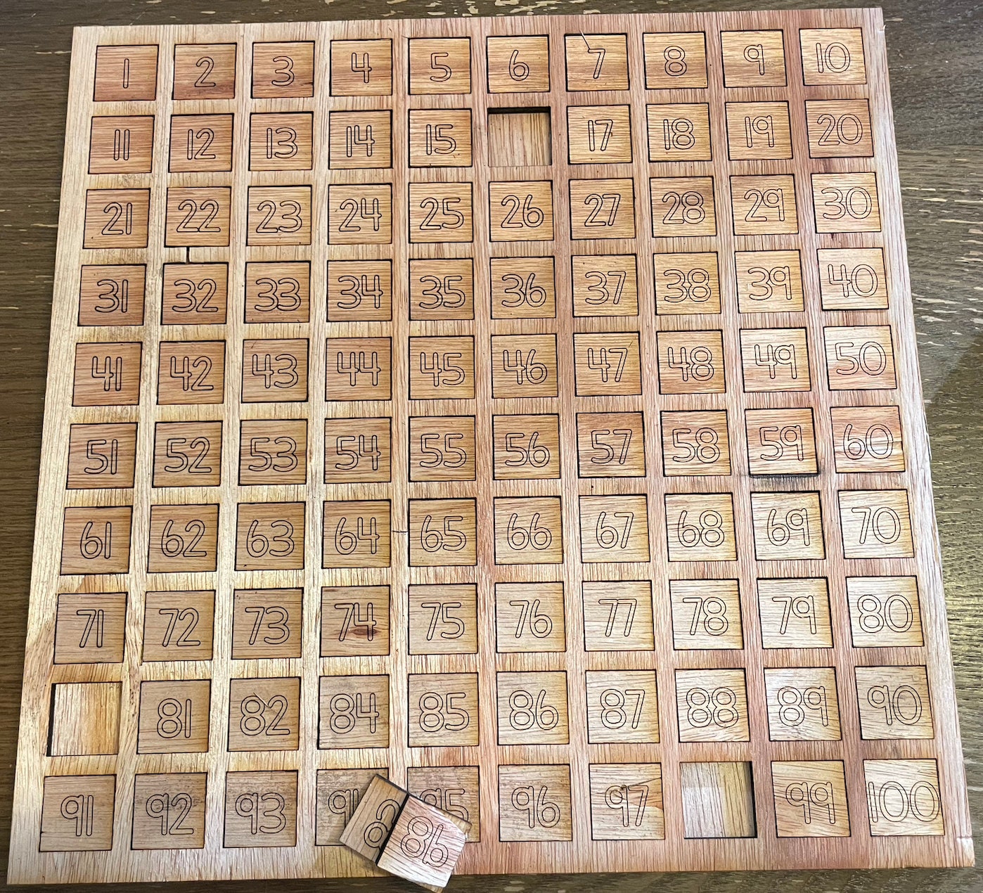 100's Chart Interactive Learning Board/puzzle - Etsy