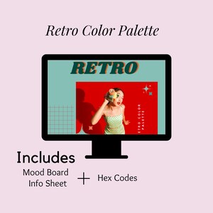 Hex Color Palette Retro Branding - Etsy