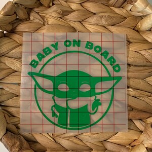 Star Wars Quote Decals Buy 2 Get 1 Free! Baby on Board Grogu Sticker ...