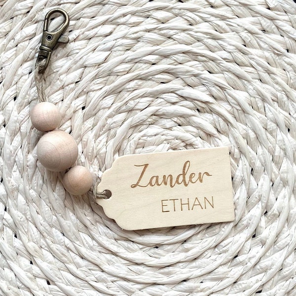 Beaded Bag Tag - Etsy