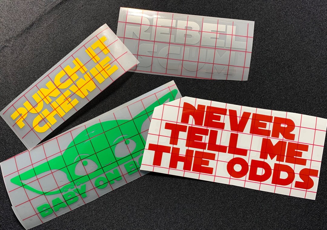 Star Wars Quote Decals Buy 2 Get 1 Free! Baby on Board Grogu Sticker ...