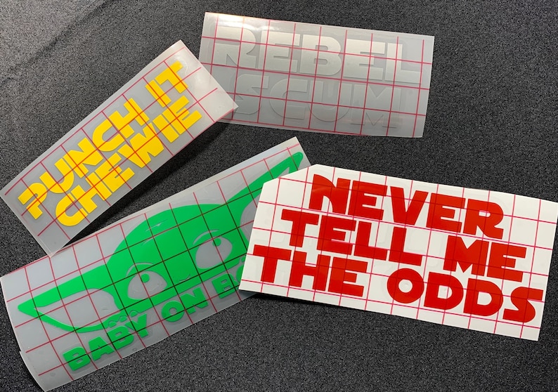 Star Wars Quote Decals Buy 2 Get 1 Free! Baby on Board Grogu Sticker ...