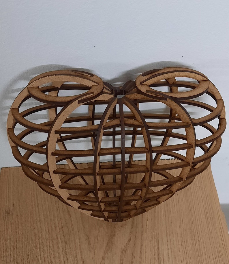 3d Heart Plug-in Model, Digital Download, DXF, Lightburn, - Etsy