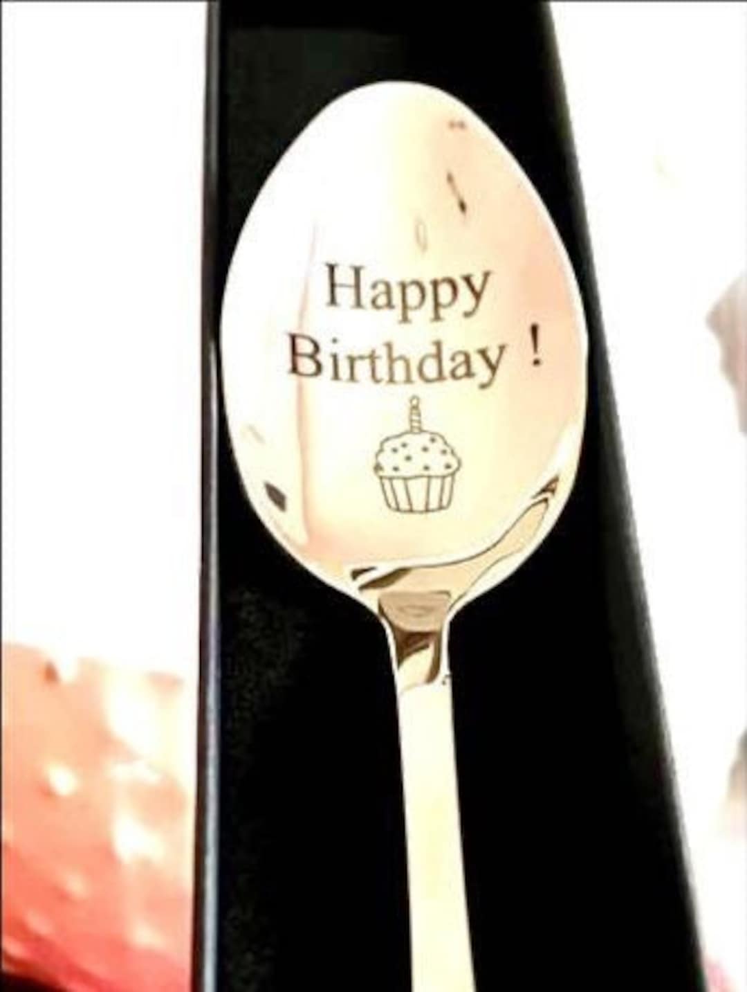 Beautiful “happy Birthday” Spoon - Etsy