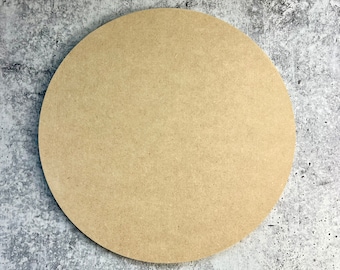 Wood Round Blank Door Hanger Round Door Hanger Round Sign MDF Laser Cut ...