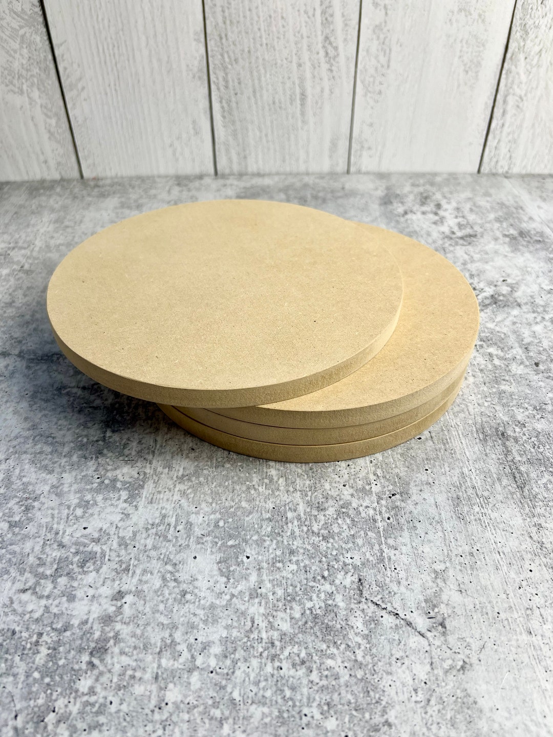 4 MDF Circles - 8" - 1/2 Inch Thick - Unfinished Wood Circle | Round ...