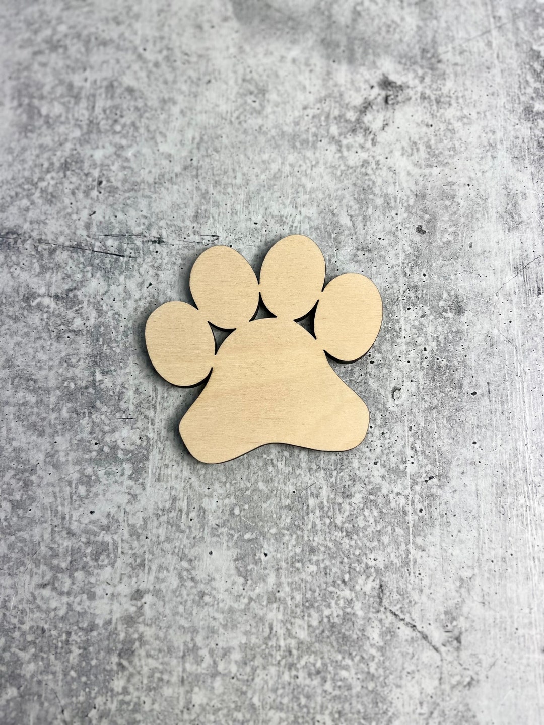 Unfinished Wood Paw Shape - up to 12" - Craft - Dog - Etsy
