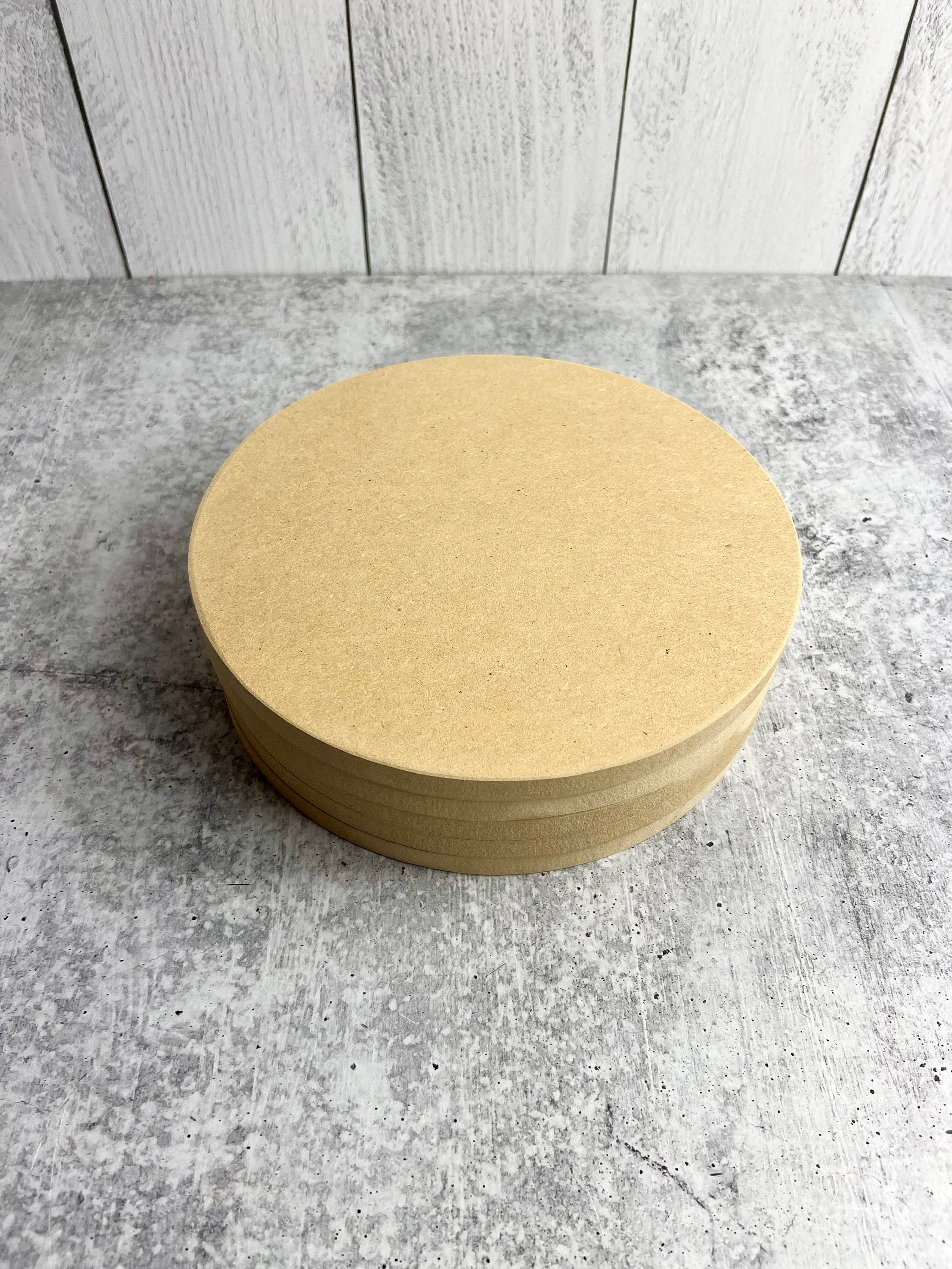 5 MDF Circles 8 1/2 Inch Thick Unfinished Wood Circle Round DIY - Etsy