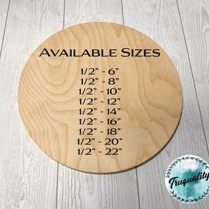 Bulk Wood Circles 1 2 Inch Thick Unfinished Wood Circle Wood Round DIY Unfinished Etsy