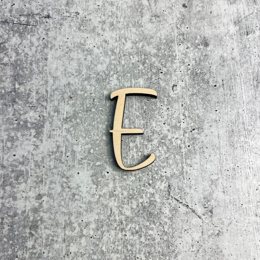 Unfinished Wood Letter E Shape up to 12 Craft - Etsy