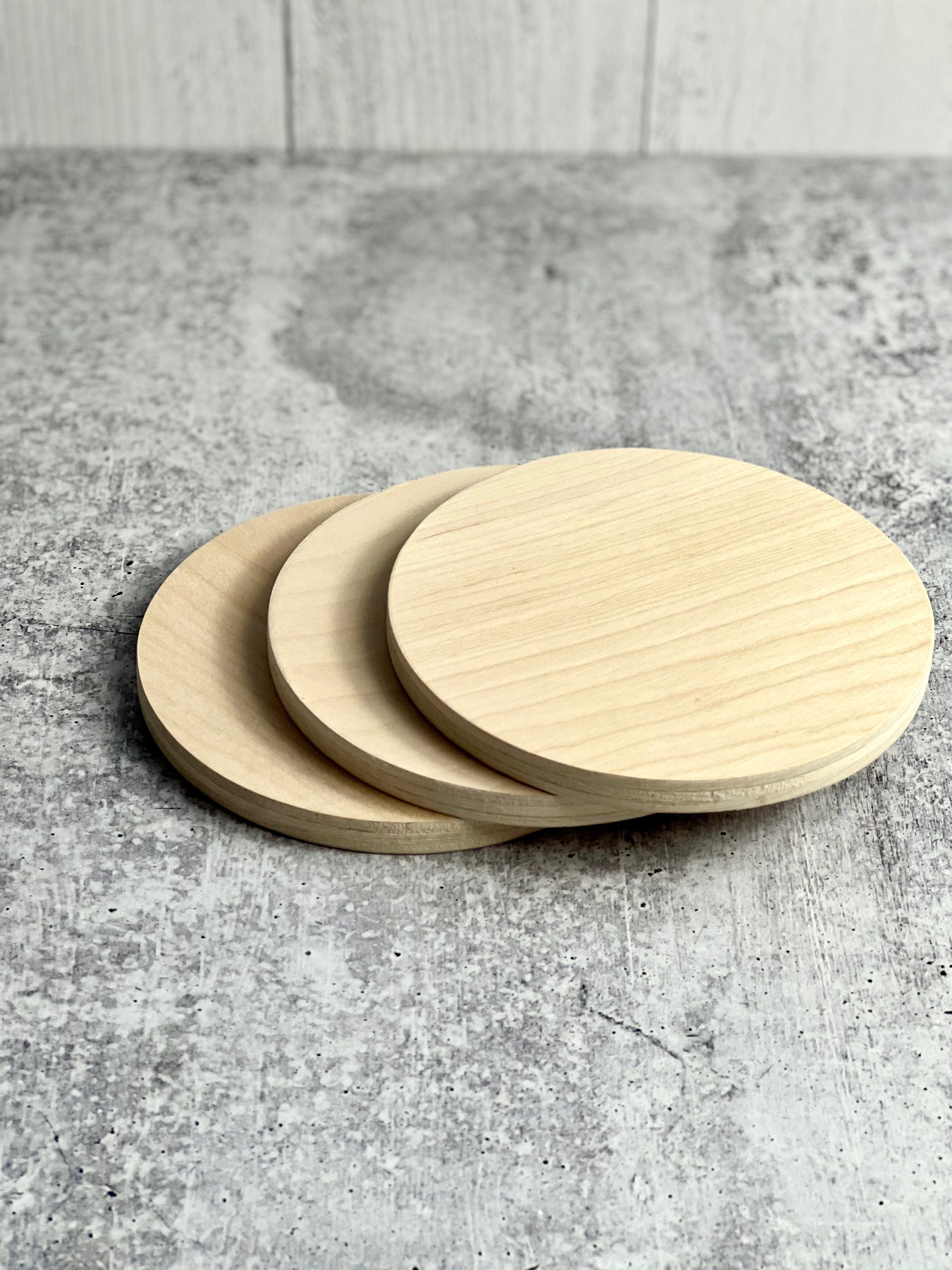 Wood Circles - 1/2 Inch Thick - Unfinished Wood Circle | Wood Round ...
