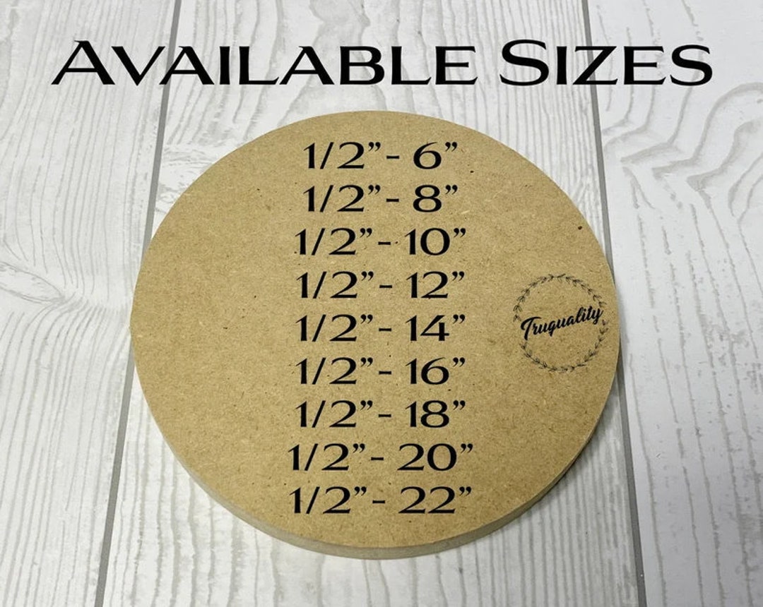 Bulk MDF Circles - 1/2 Inch Thick - MDF Circle | Mdf Round | DIY | Sign ...