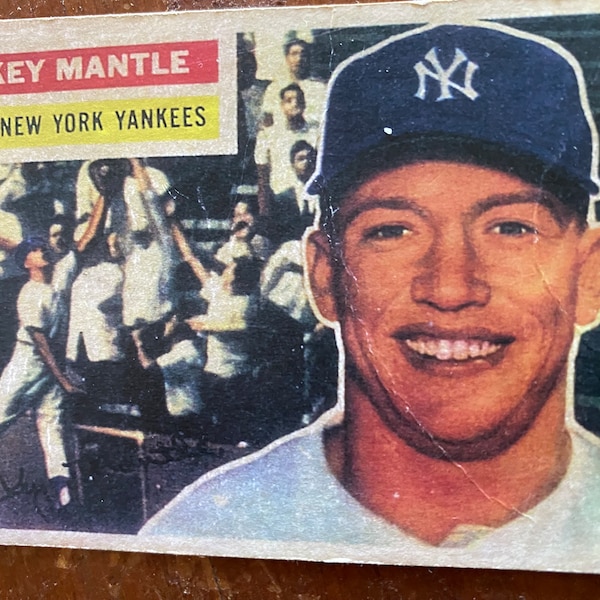 Mickey Mantle Signed Card - Etsy
