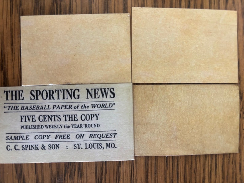 1916, 1921 1923 W514 Babe Ruth Strip Baseball Card Yankees Novelty ...