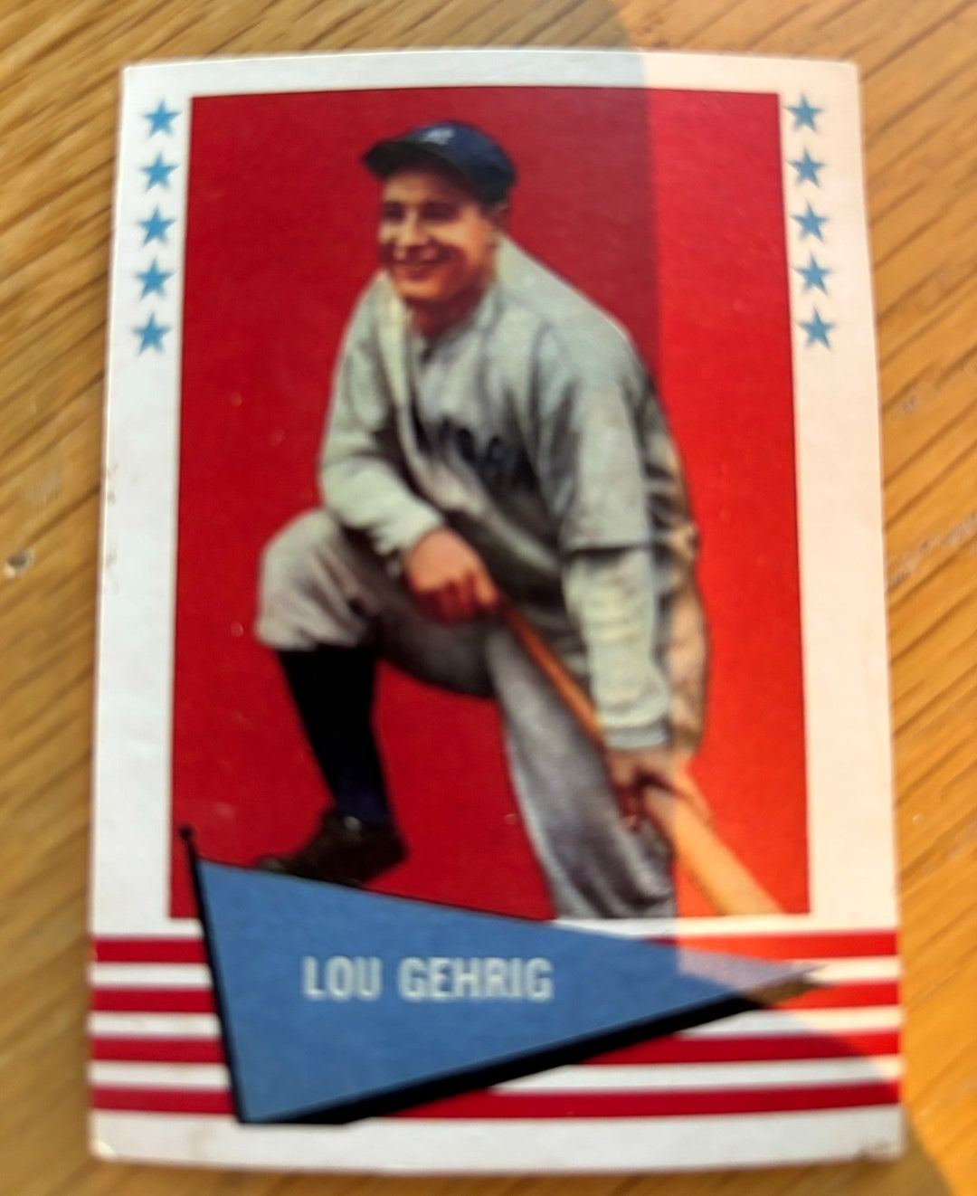 1961 Fleer 31 Lou Gehrig New York Yankees baseball Card Aged Reprint ...