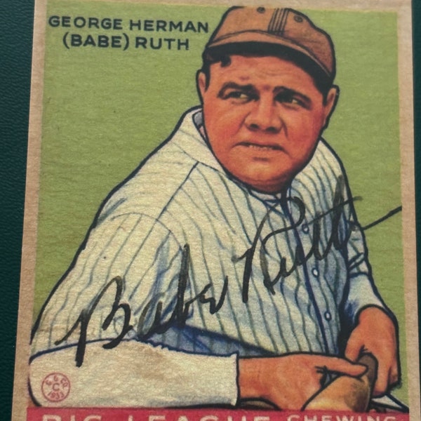 Babe Ruth - Etsy