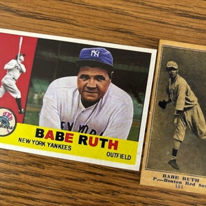 Babe Ruth 25 and Babe Ruth Mini Tobacco 151 W/ Signature - Etsy