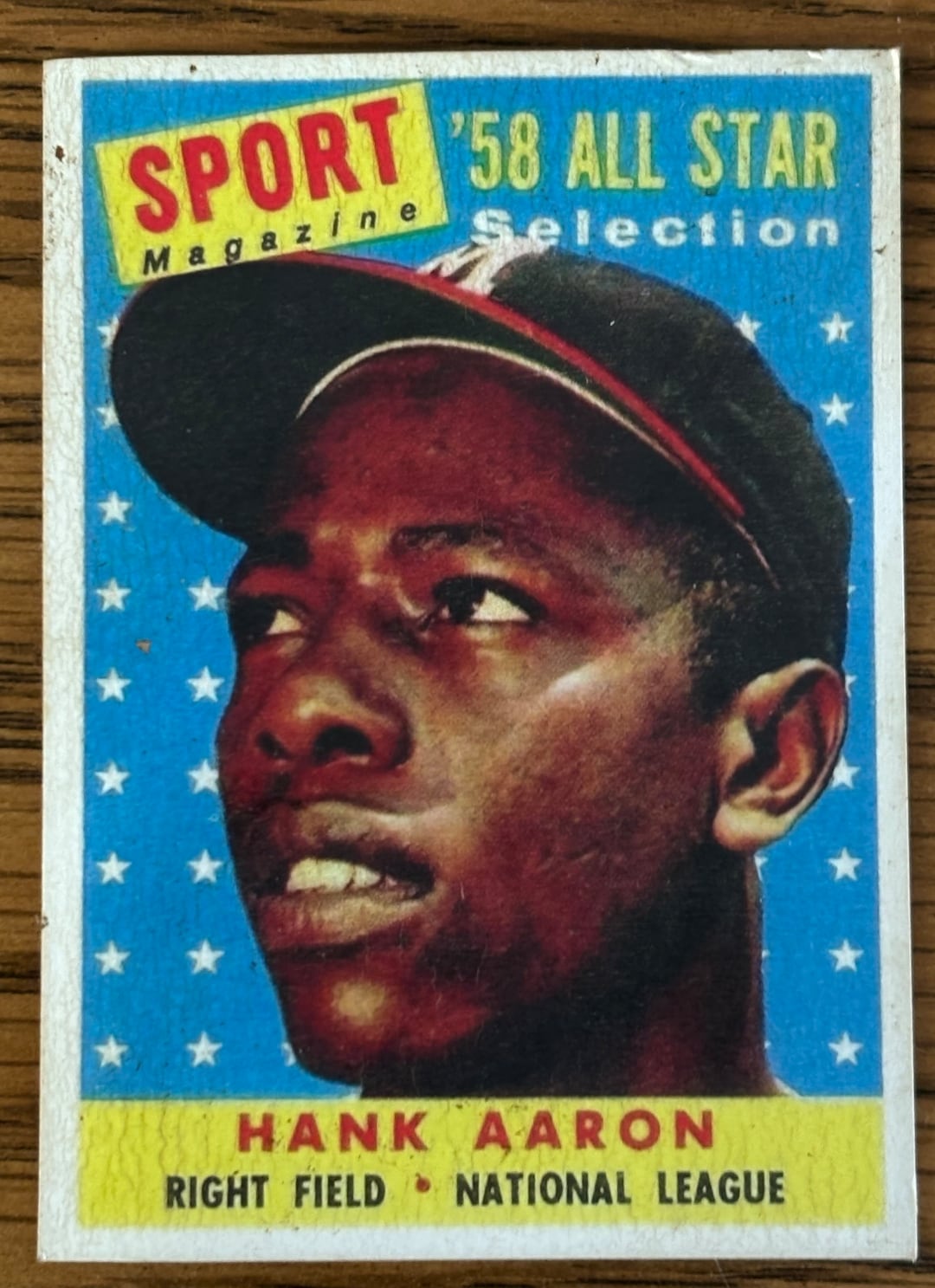 1958 Hank Aaron 488 National League . Vintage Aged Reprint Baseball ...