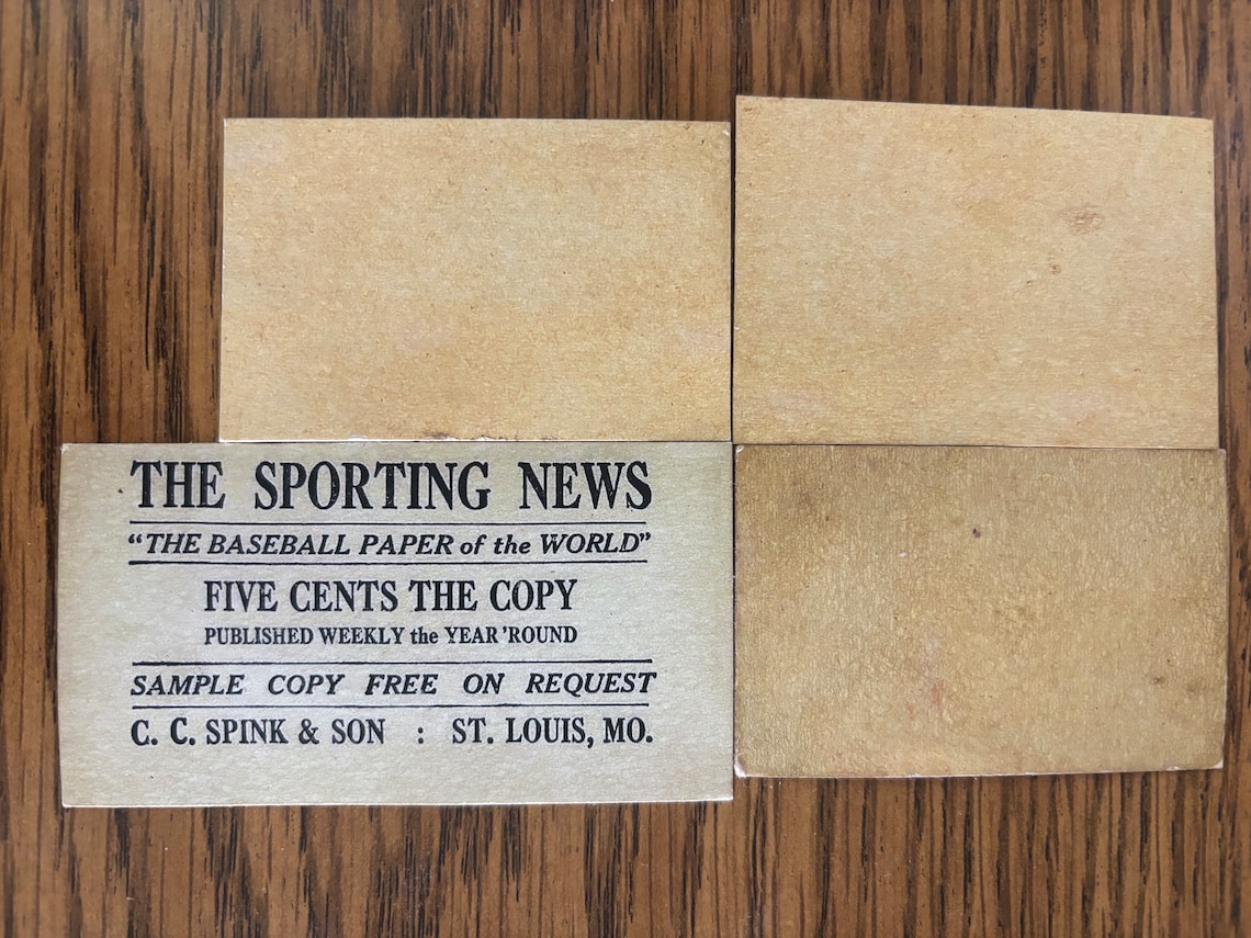 1916, 1921 1923 W514 Babe Ruth Strip Baseball Card Yankees Novelty ...