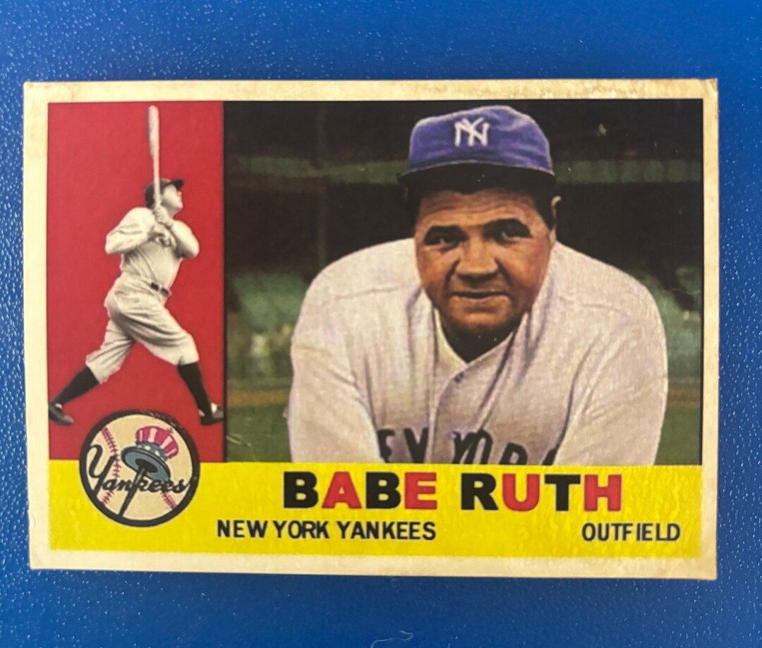 1960 BABE RUTH 25 New York Yankees Vintage Baseball Card Reprint - Etsy