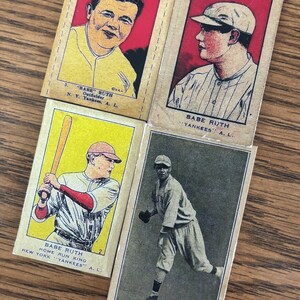 1916, 1921 1923 W514 Babe Ruth Strip Baseball Card Yankees Novelty ...
