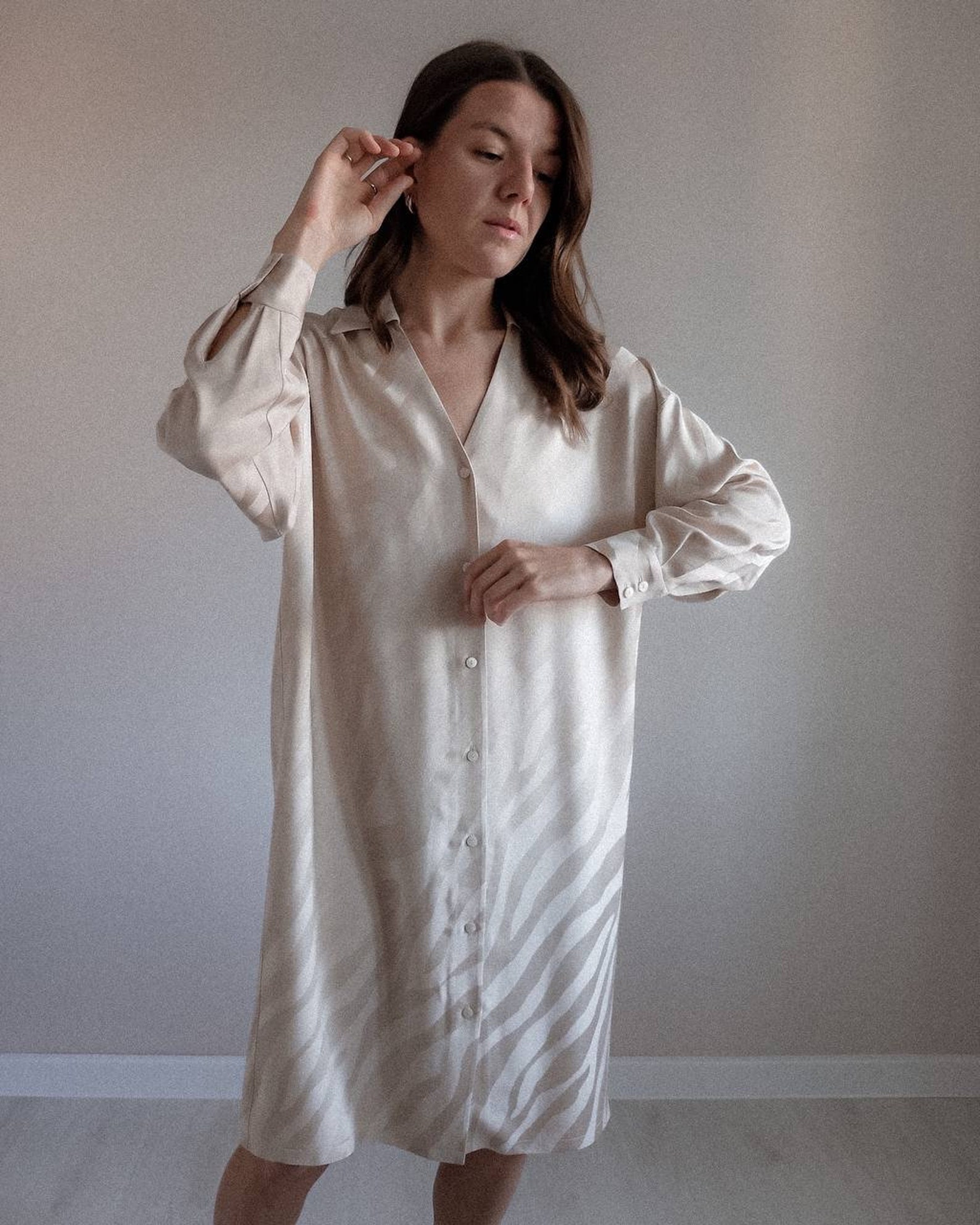 Shirt Dress PDF Sewing Pattern With Video Tutorial - Etsy
