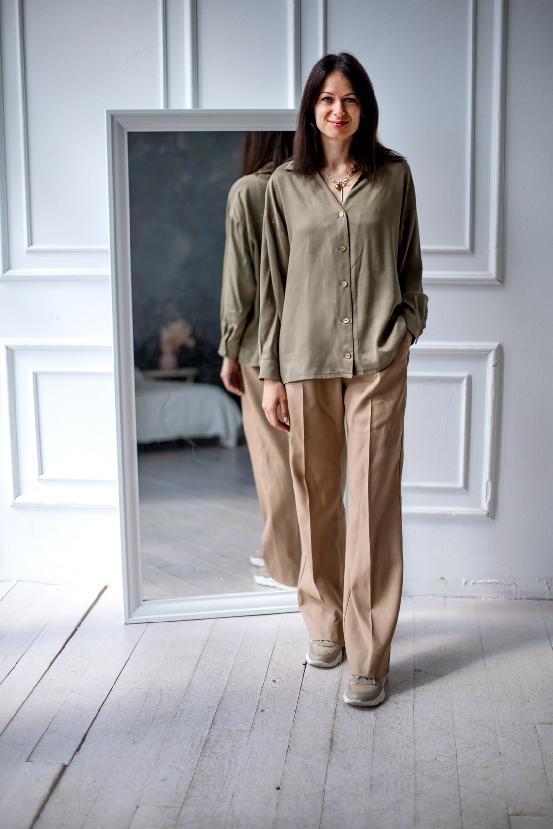 Shirt Dress PDF Sewing Pattern With Video Tutorial - Etsy