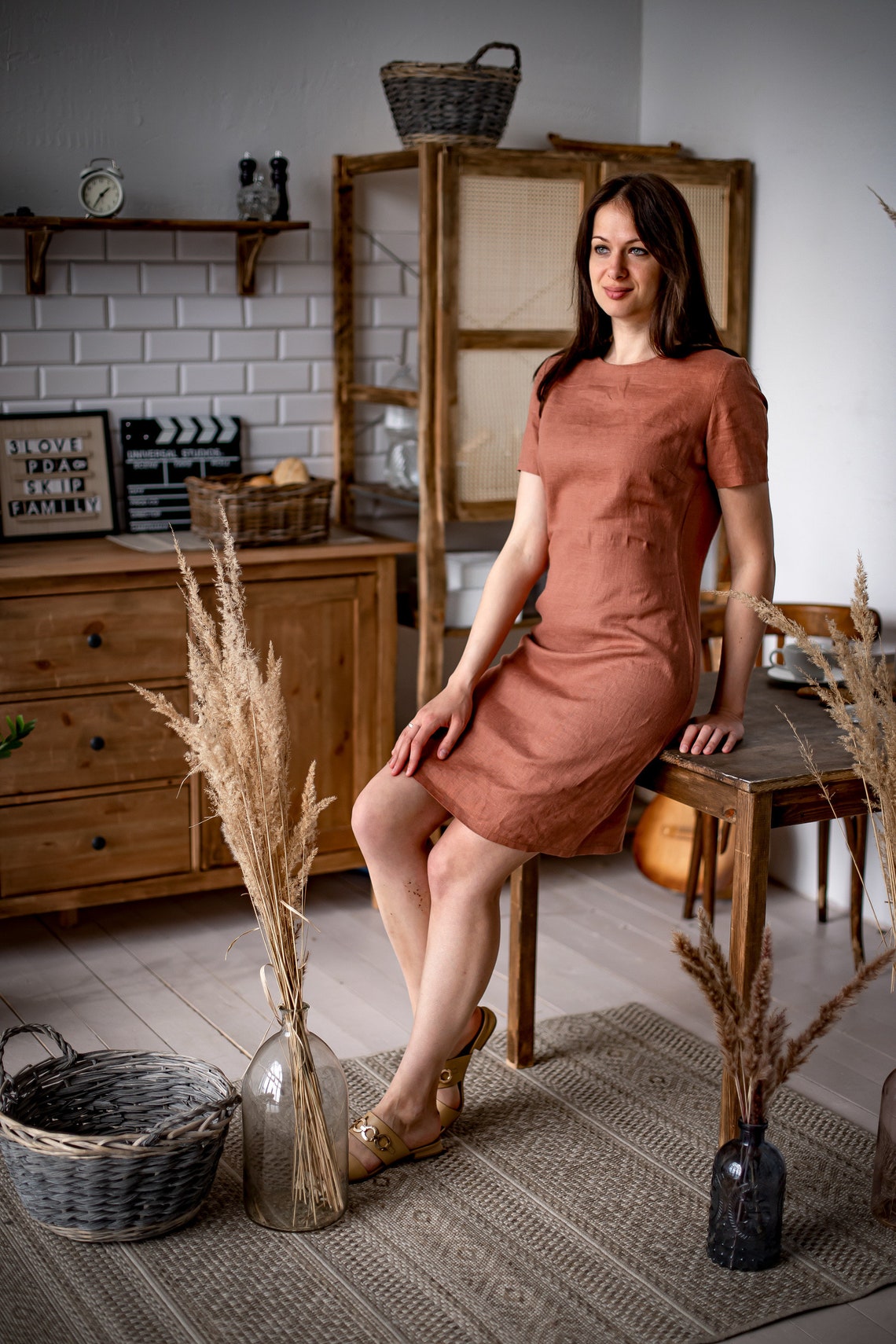 Straight Basic Dress PDF Sewing Pattern PDF Sewing Pattern - Etsy