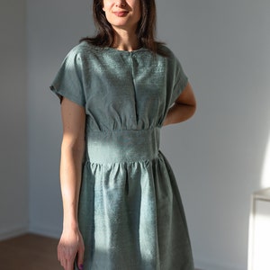 New! Dress With Slit in Front PDF Sewing Pattern With Video Tutorial - Etsy
